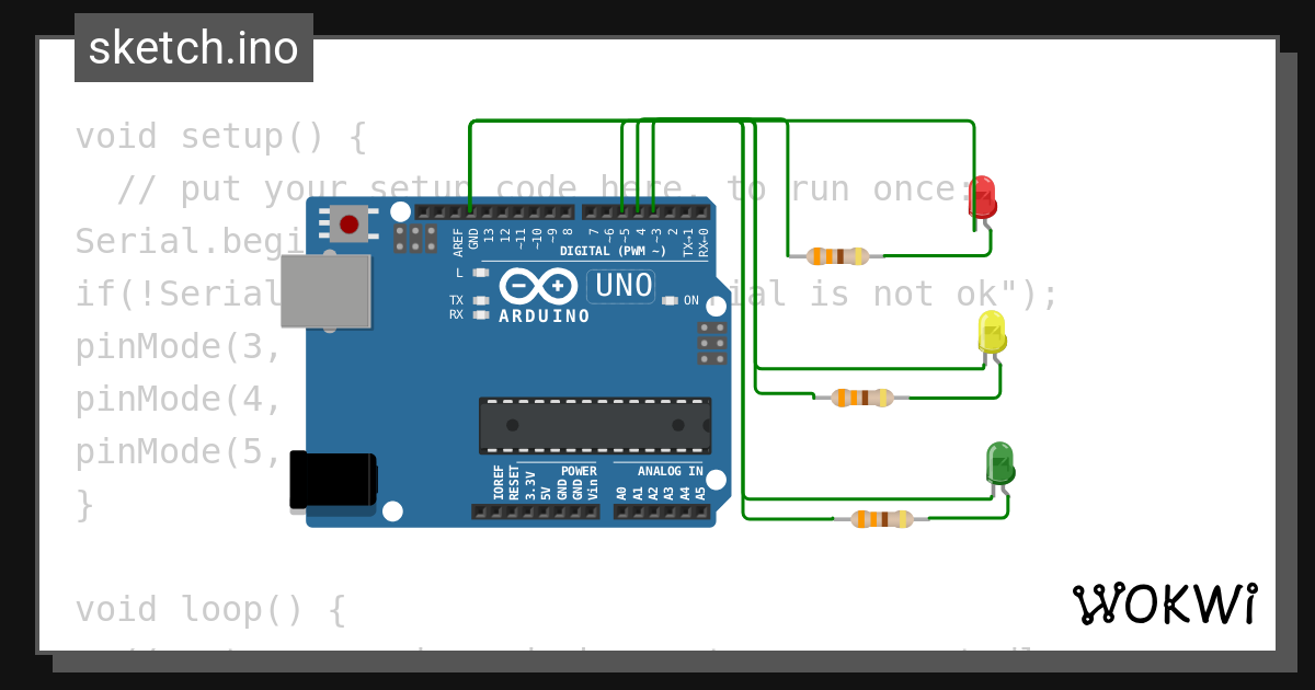 Lampumerah Wokwi Esp32 Stm32 Arduino Simulator 3287