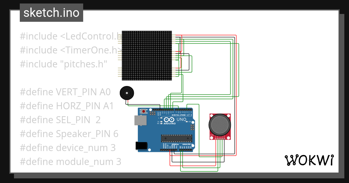 Matrix_JoyStick 3X3 Copy Copy - Wokwi ESP32, STM32, Arduino Simulator