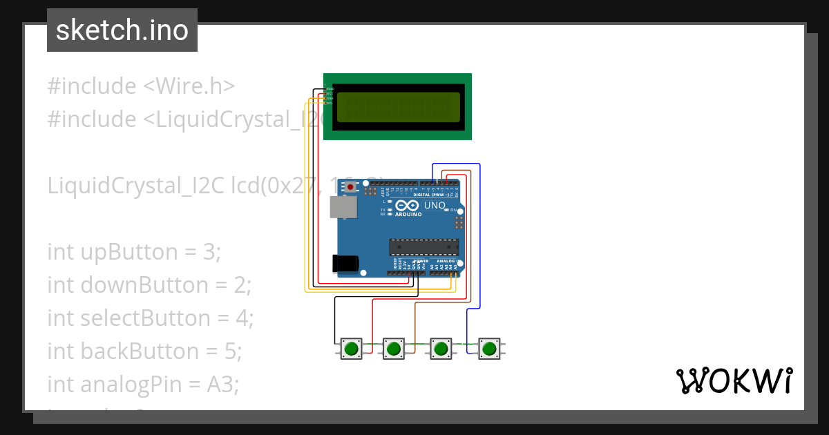 Pressure Controller 4 taste - Wokwi ESP32, STM32, Arduino Simulator