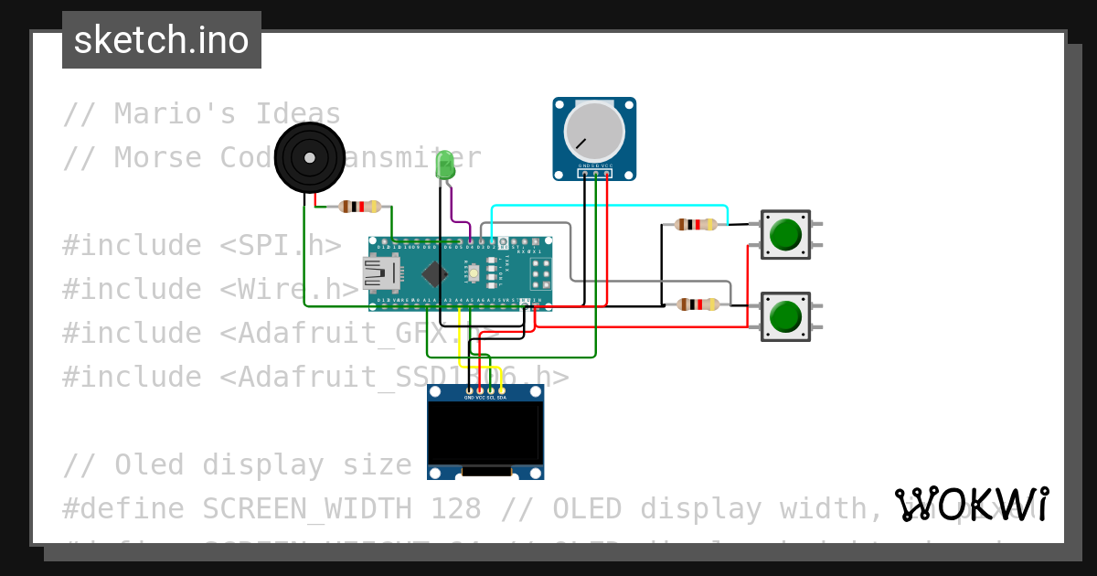 Morse Decoder Wokwi Esp32 Stm32 Arduino Simulator 2884