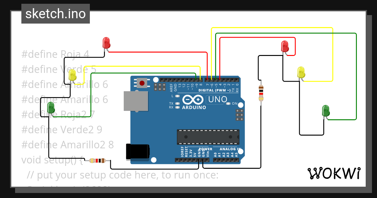 Luz Semaforo ISTIC Bre - Wokwi ESP32, STM32, Arduino Simulator