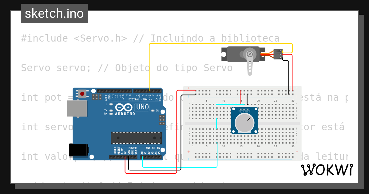 12 Controlando Servo Motor Wokwi Esp32 Stm32 Arduino Simulator 8955
