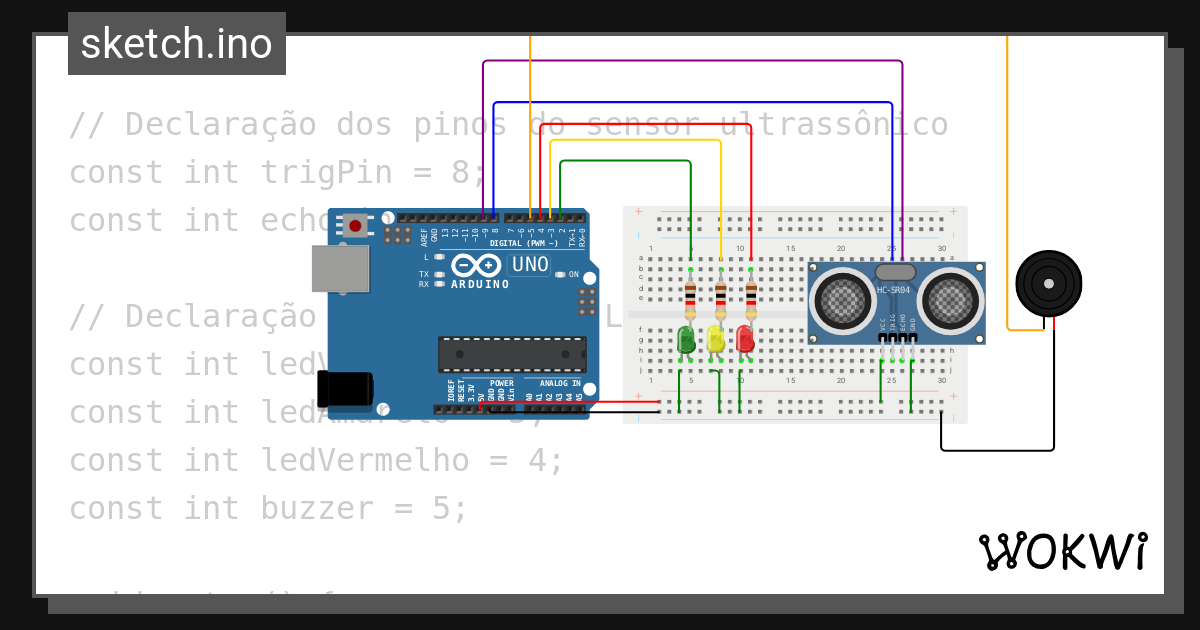 Sensor De Estacionamento Wokwi Esp32 Stm32 Arduino Simulator