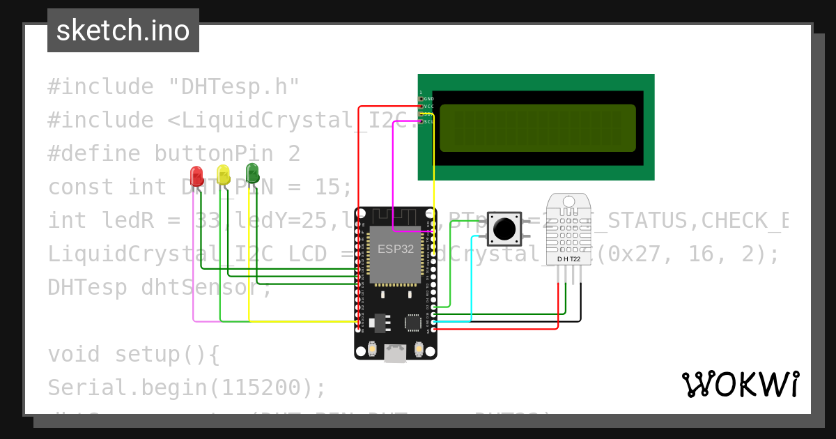 Temperature Wokwi Esp32 Stm32 Arduino Simulator 9219
