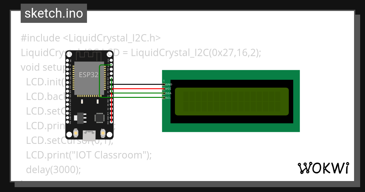 LCD - Wokwi ESP32, STM32, Arduino Simulator