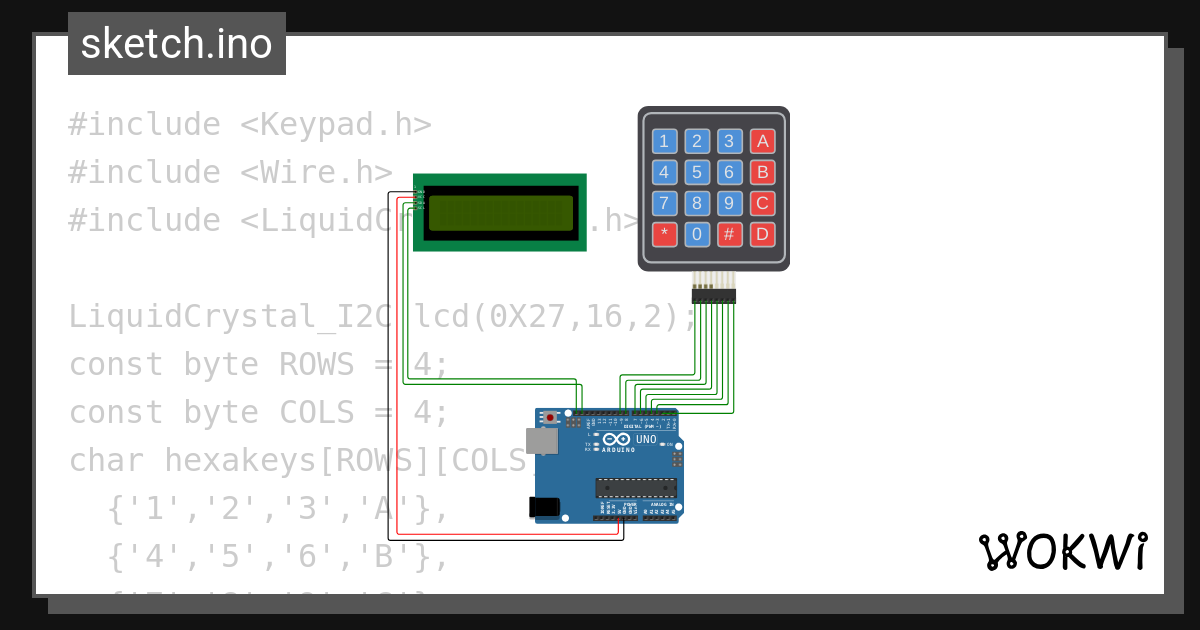 Keypad Lcd Wokwi Esp32 Stm32 Arduino Simulator 5055