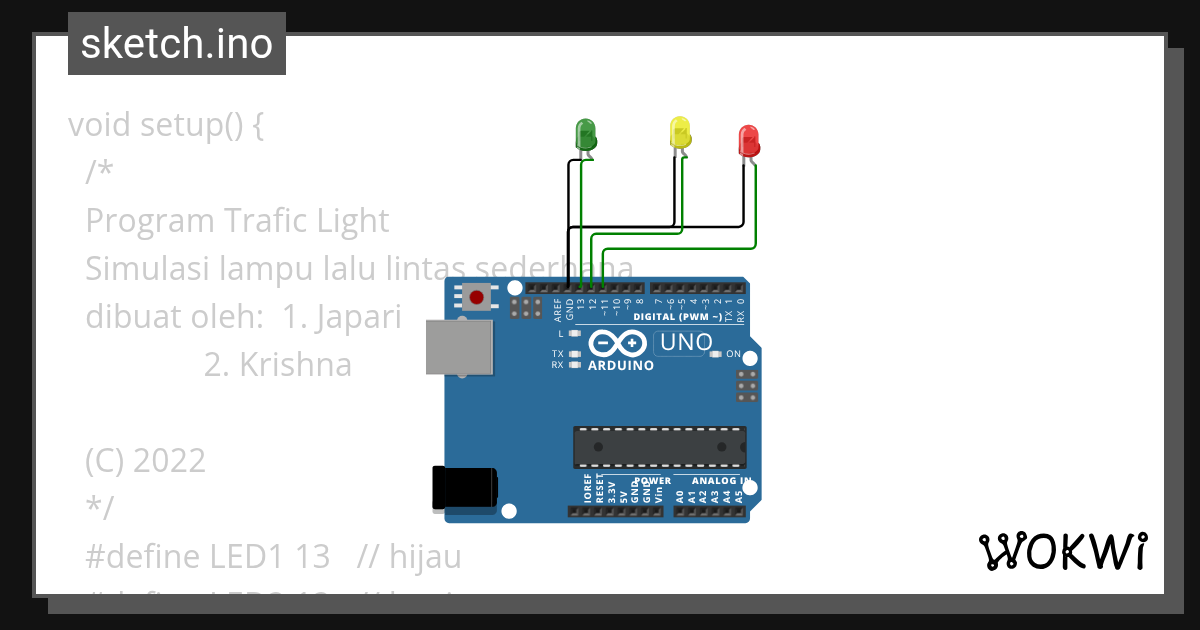 tugas - Wokwi ESP32, STM32, Arduino Simulator