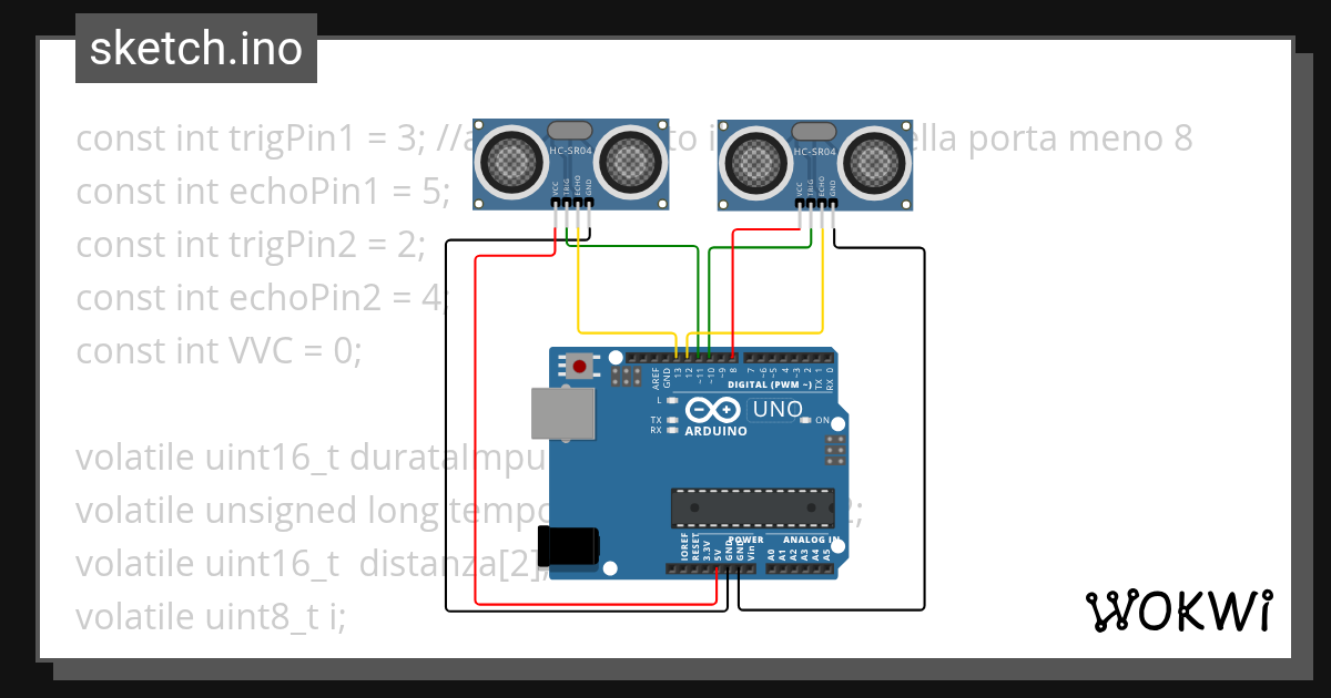 distance[2]? - Wokwi ESP32, STM32, Arduino Simulator