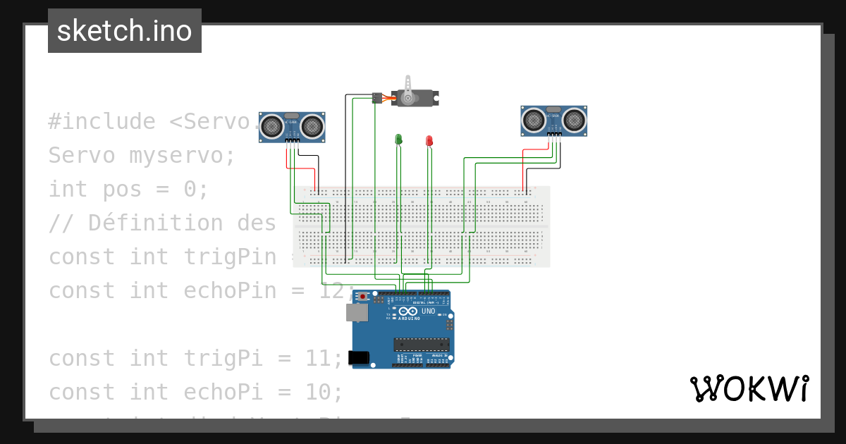 Ultrasonmoteur Wokwi Esp32 Stm32 Arduino Simulator 4910