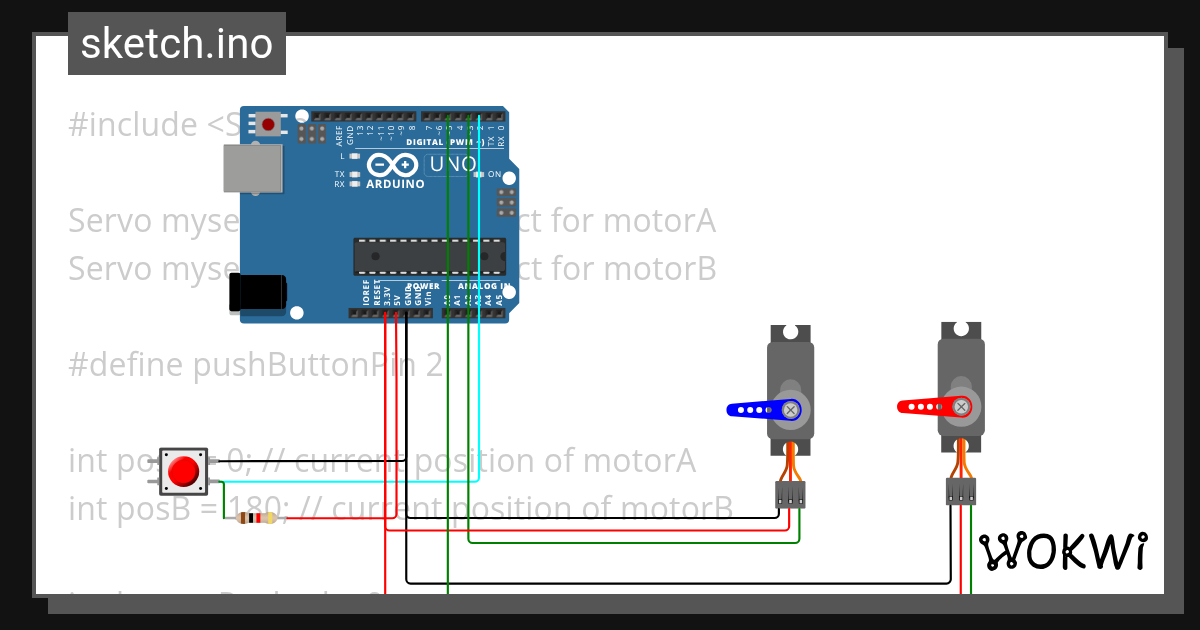 Bridge Servo Raise/Lower - Wokwi ESP32, STM32, Arduino Simulator