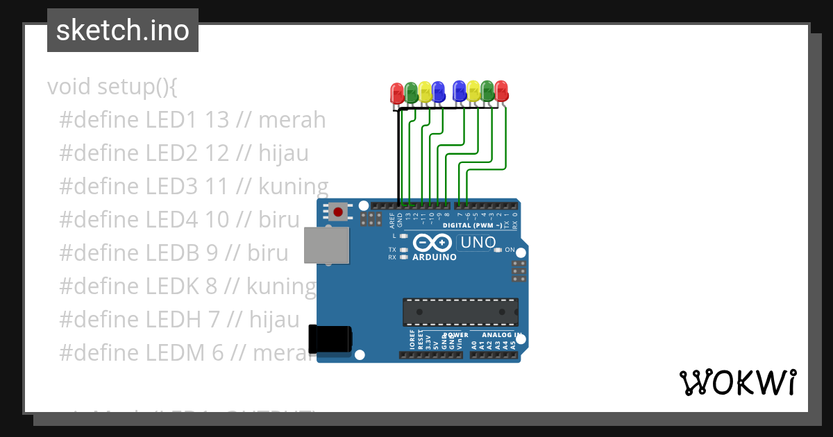 Lampu Hias Wokwi Esp32 Stm32 Arduino Simulator 3860