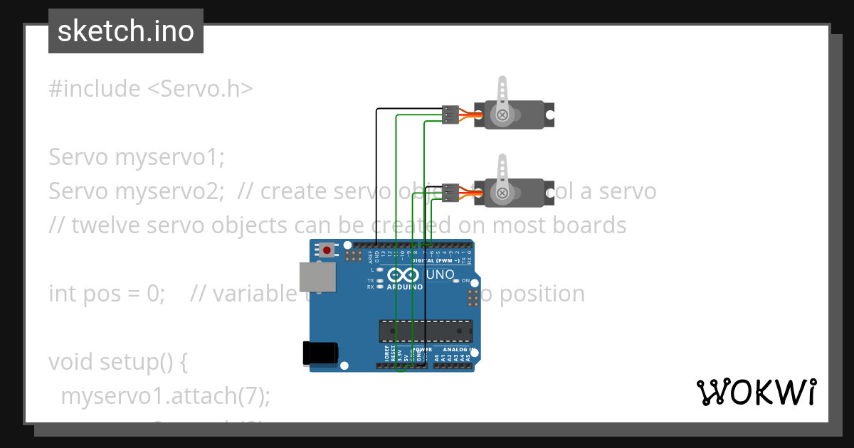 servo - Wokwi ESP32, STM32, Arduino Simulator