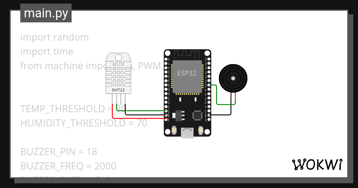 ESP32-TEMPERATURE AND HUMIDITY SENSORSENSOR Copy - Wokwi ESP32, STM32, Arduino Simulator