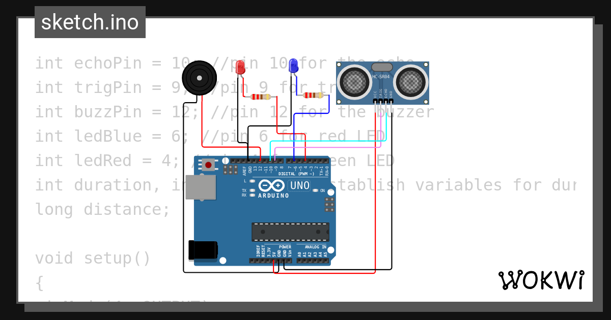 Soniya3distancesensor Wokwi Esp32 Stm32 Arduino Simulator