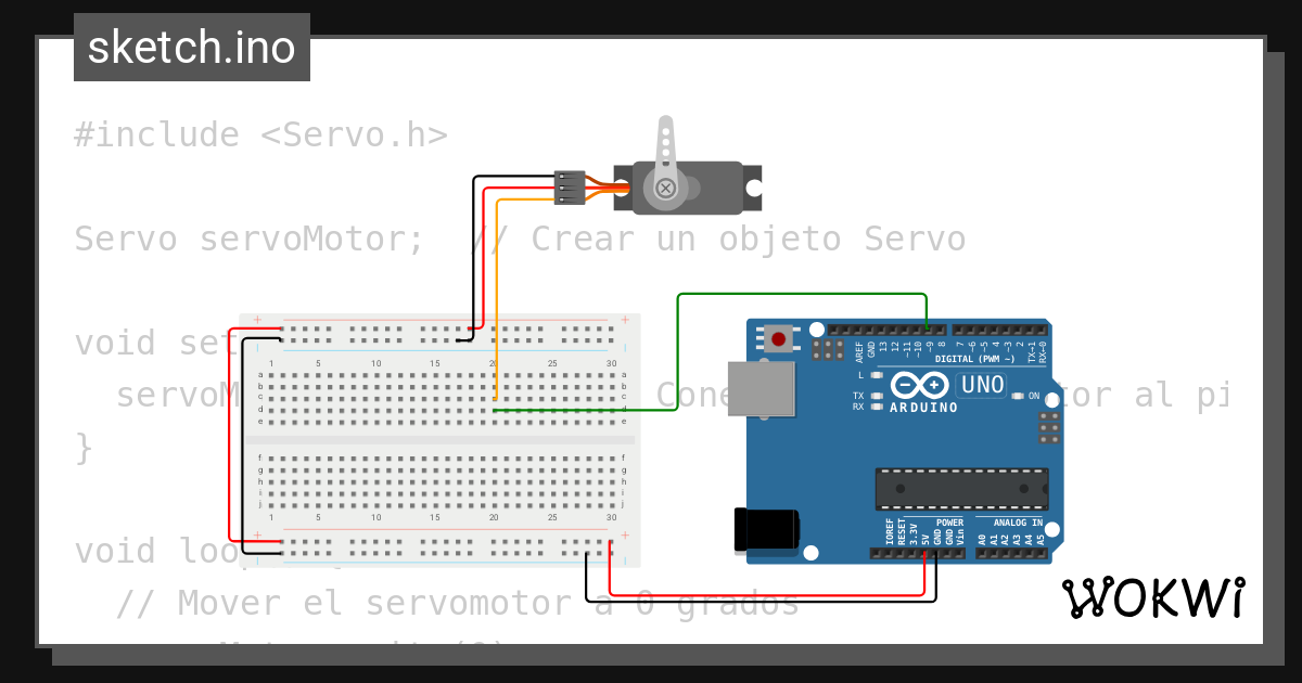 Servo1 Wokwi Esp32 Stm32 Arduino Simulator