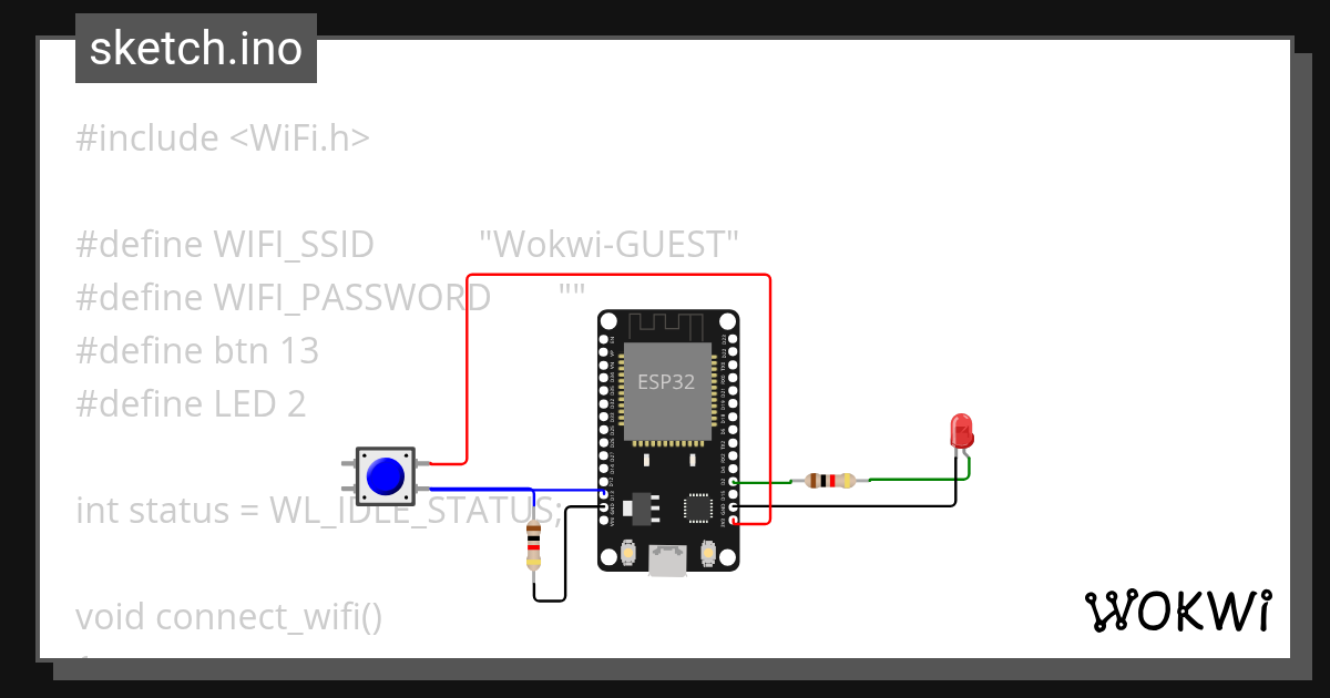CHALLENGE 2 ESP32 - Wokwi ESP32, STM32, Arduino Simulator