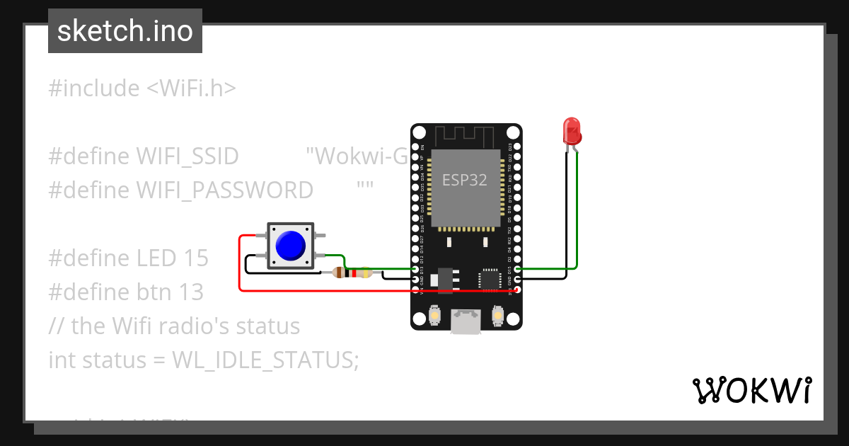 Keysha Aulia210180055modul 162 Wokwi Esp32 Stm32 Arduino Simulator 7502