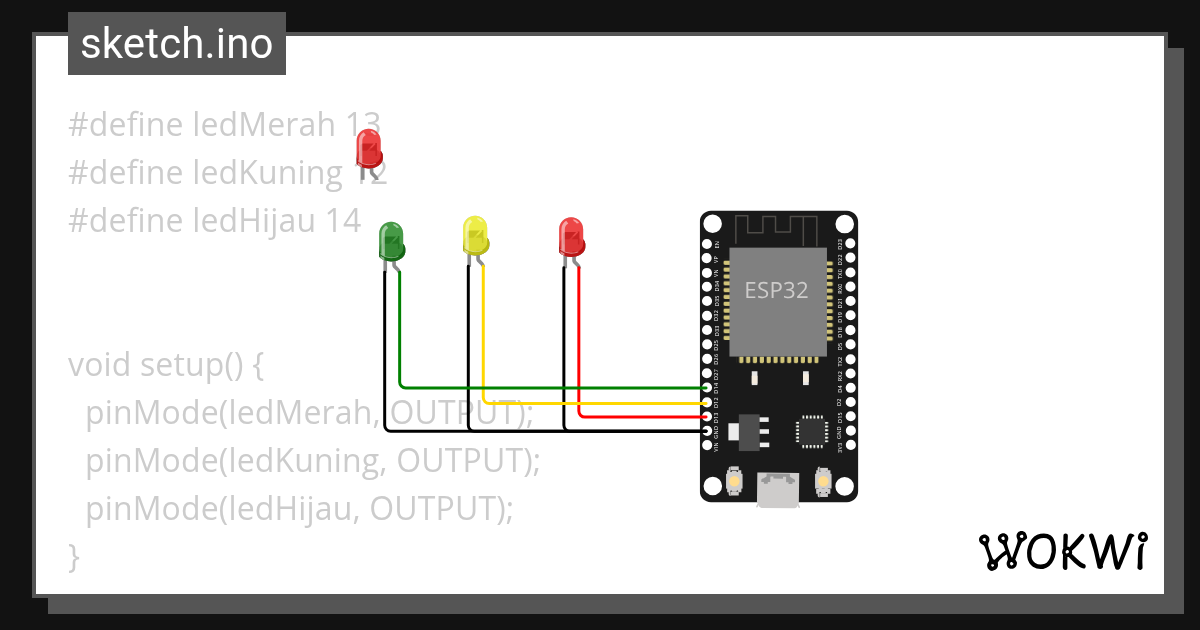 praktikum ESP32 - Wokwi ESP32, STM32, Arduino Simulator