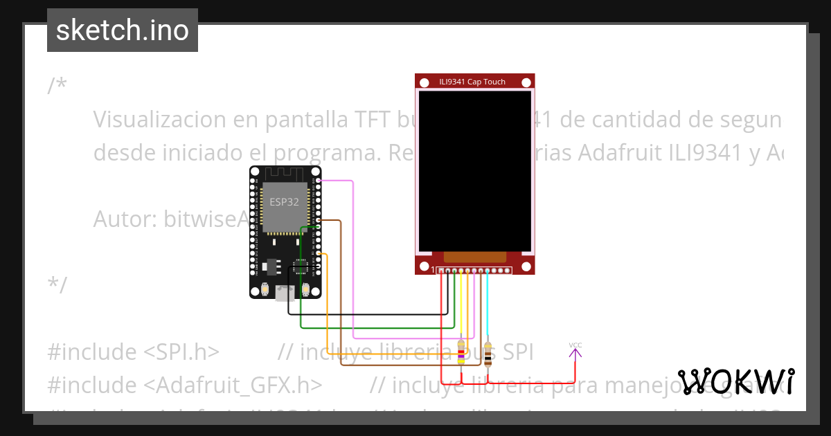 tft_ESP32 - Wokwi ESP32, STM32, Arduino Simulator
