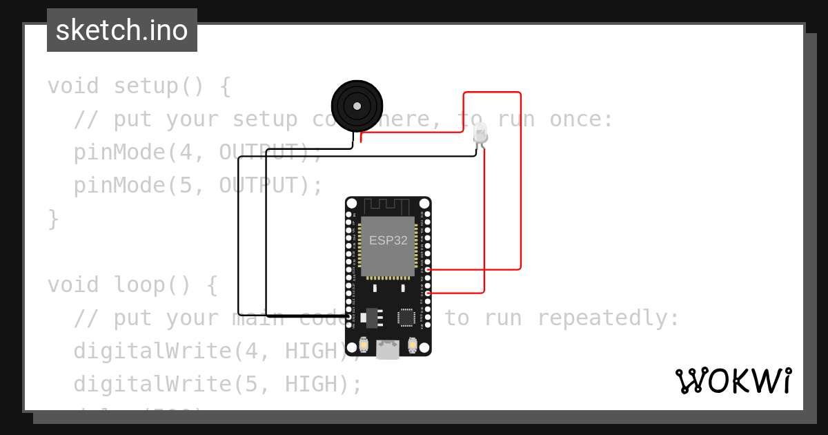 Tugas 1 Led Rizqa Nur Amalia Wokwi Esp32 Stm32 Arduino Simulator 7444