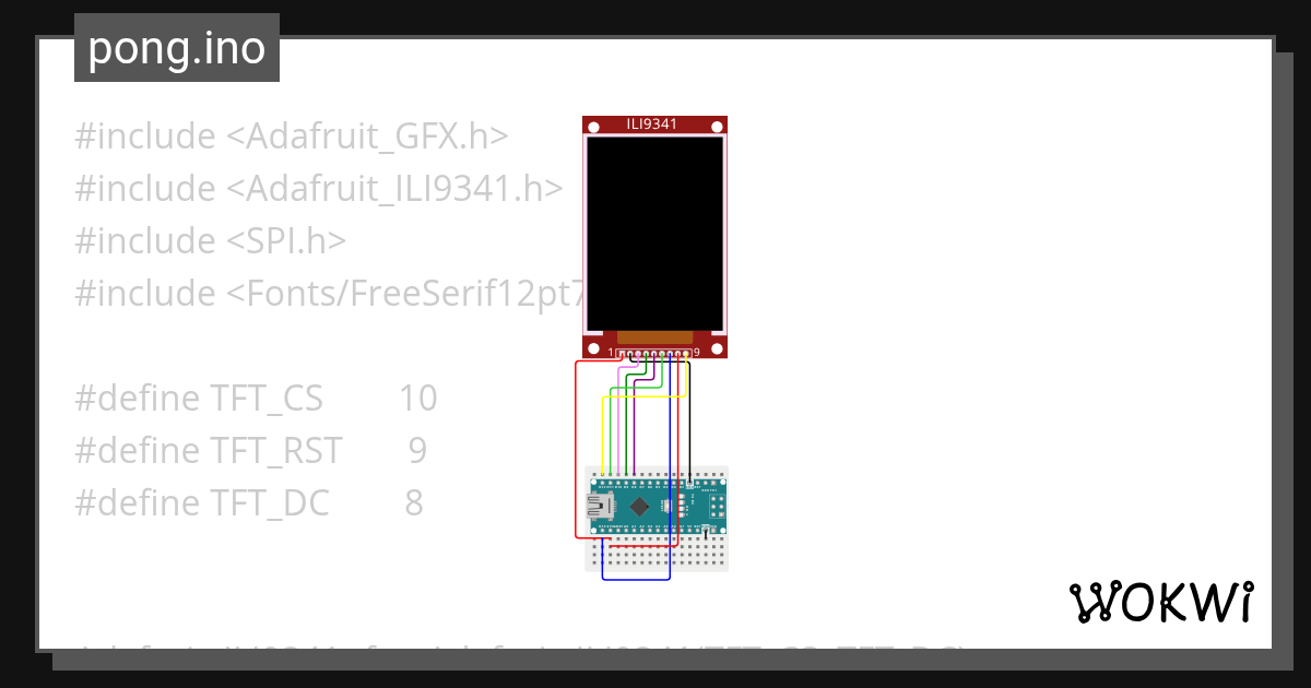 pong.ino Copy Copy - Wokwi ESP32, STM32, Arduino Simulator