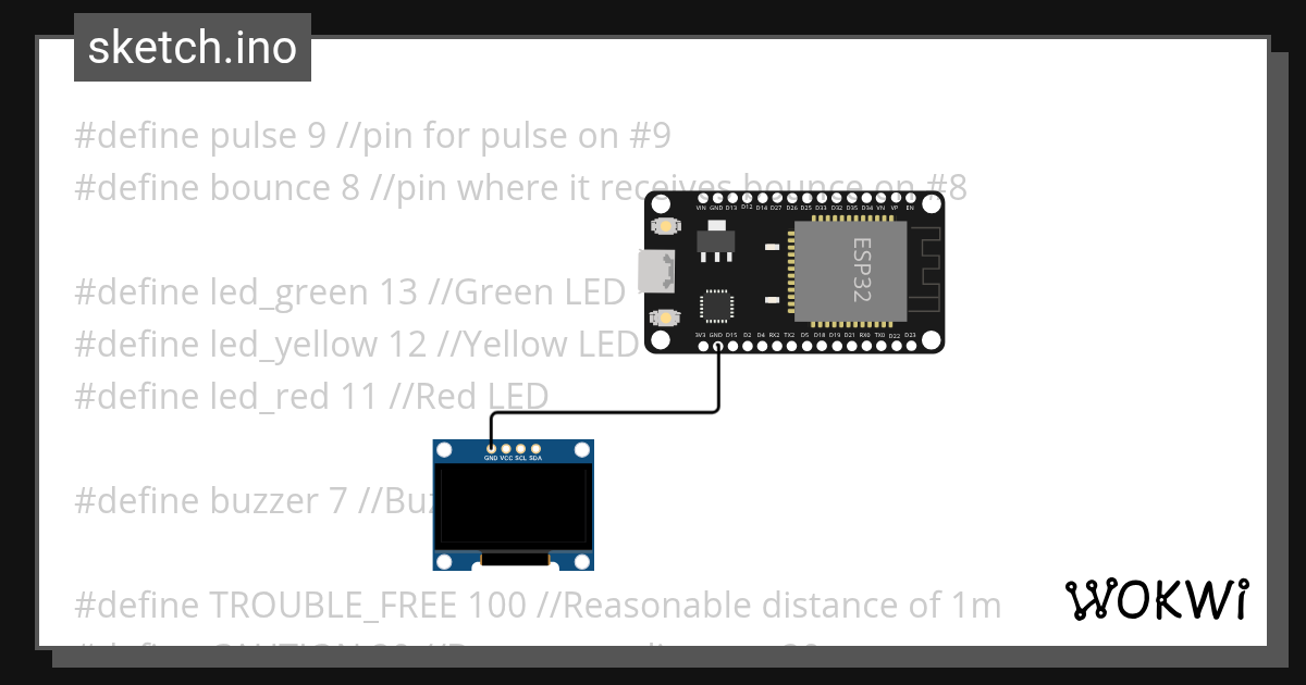 sensor parkir kirim ke hp - Wokwi ESP32, STM32, Arduino Simulator