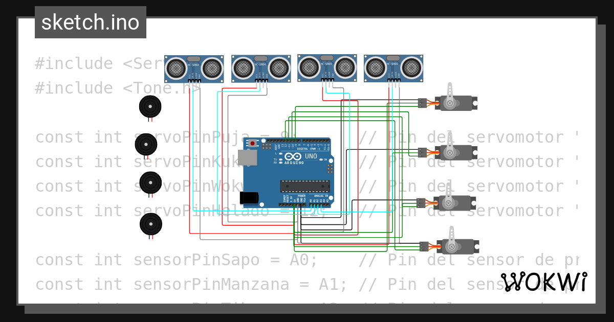 Basurero Sin Contactto Sml2 Wokwi Esp32 Stm32 Arduino Simulator