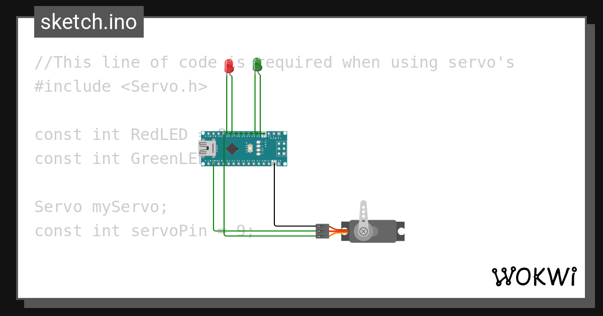 Led Servo Wokwi Esp32 Stm32 Arduino Simulator 0563