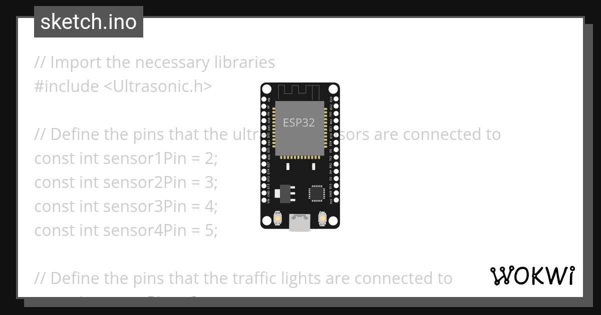 traffic - Wokwi ESP32, STM32, Arduino Simulator
