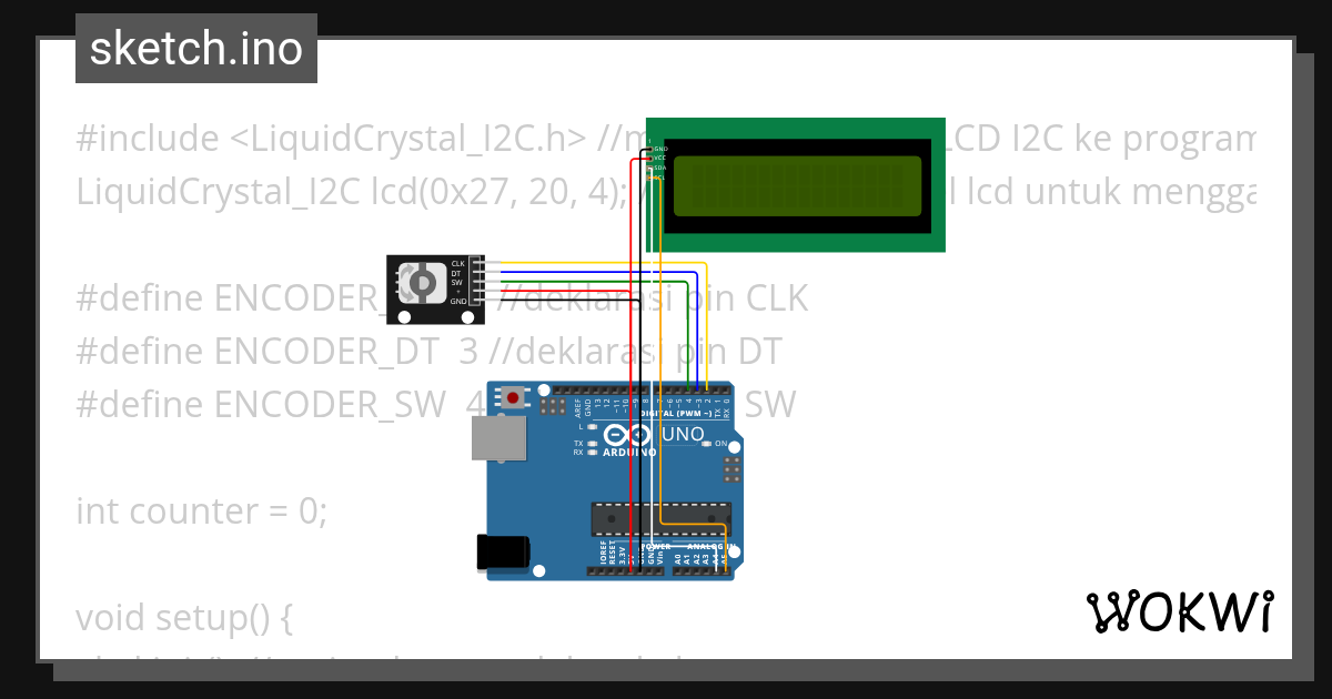 Rotary Encoder Digitalppt 12 Wokwi Esp32 Stm32 Arduino Simulator 9129