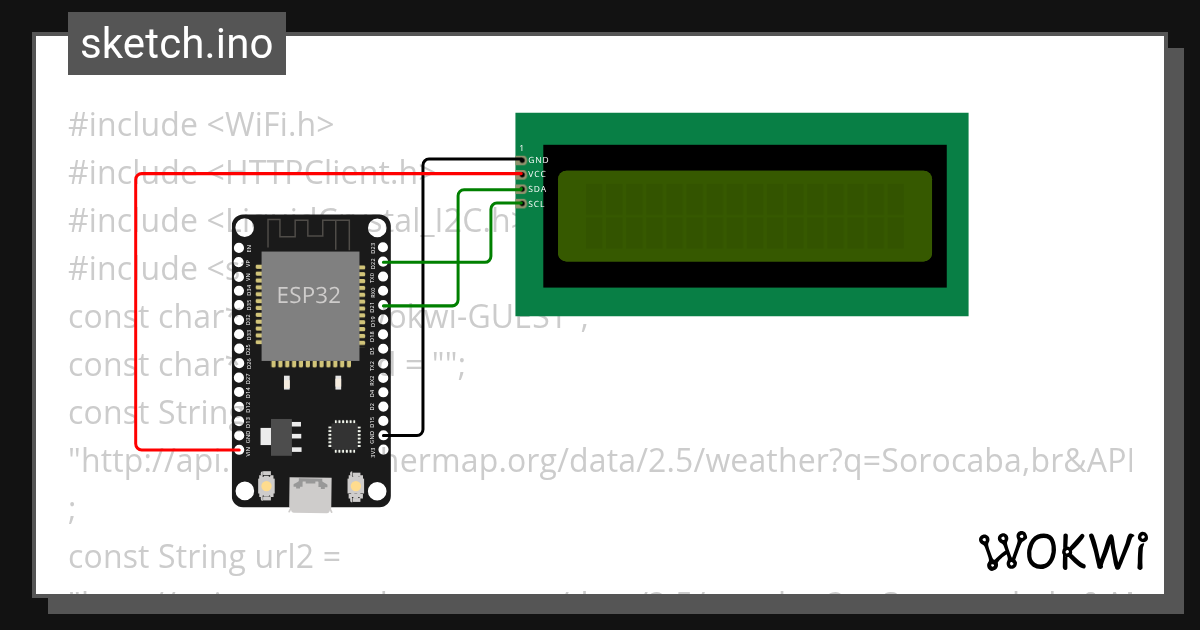 Segundo experimento - IOT 7 segundo desafio - Wokwi ESP32, STM32, Arduino Simulator