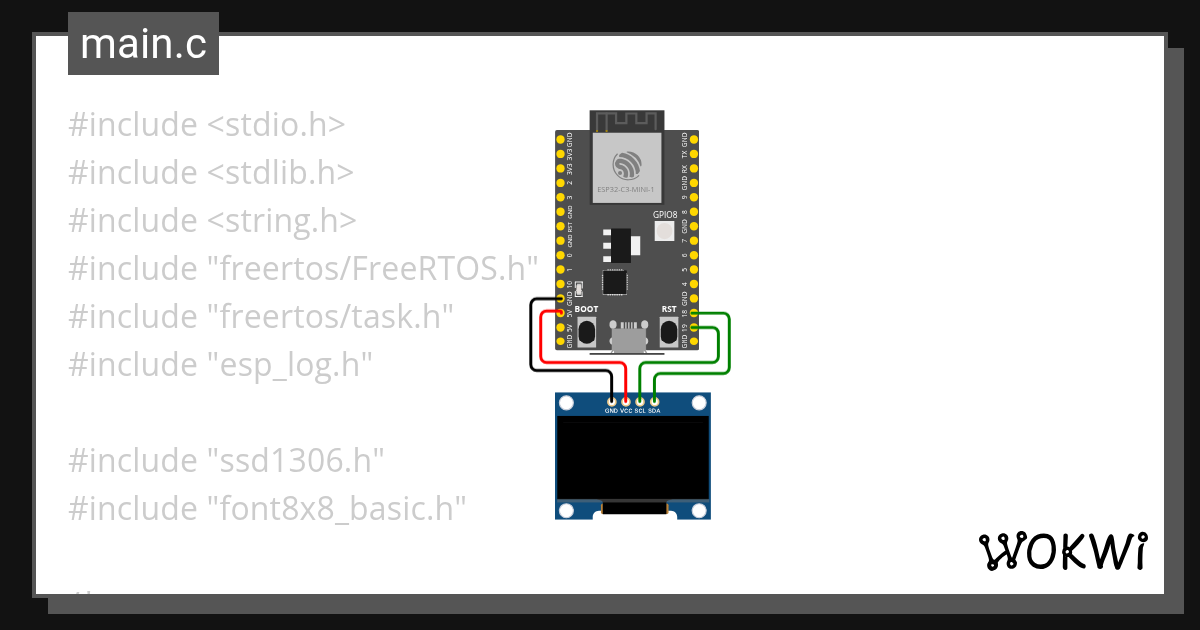 oled2 - Wokwi ESP32, STM32, Arduino Simulator