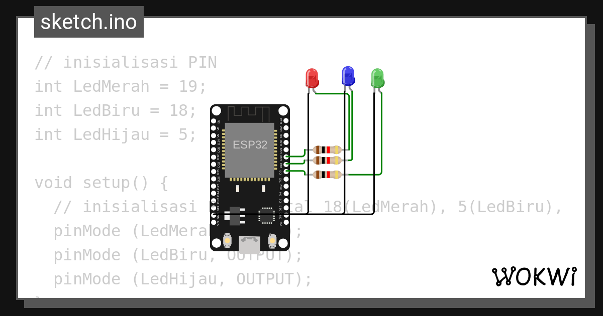 Latihan 2 Wokwi Esp32 Stm32 Arduino Simulator 9367