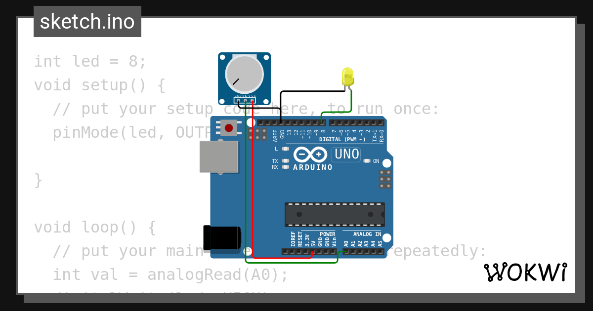 Controlling The Led Wokwi Esp32 Stm32 Arduino Simulator 5085
