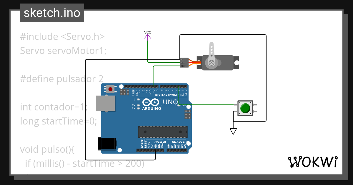 servomotor - Wokwi ESP32, STM32, Arduino Simulator