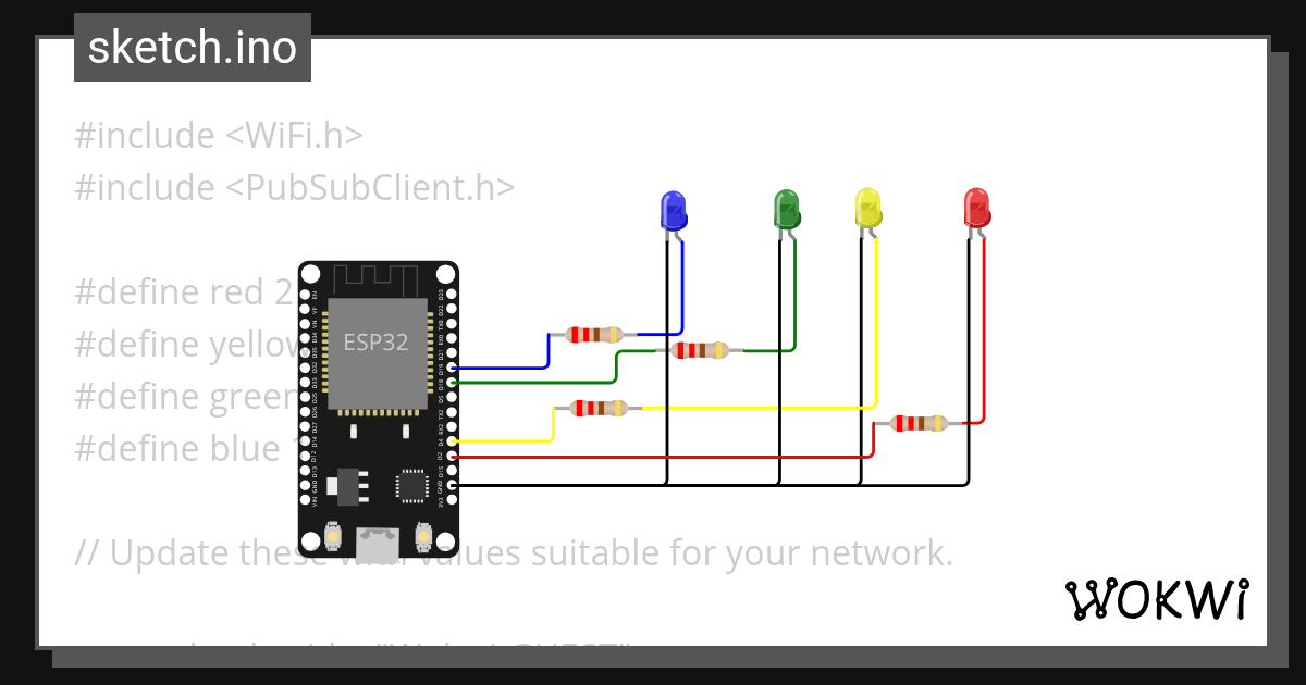 tugas 25 - Wokwi ESP32, STM32, Arduino Simulator