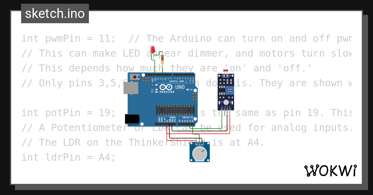 Potentiometer Example Wokwi Esp32 Stm32 Arduino Simulator