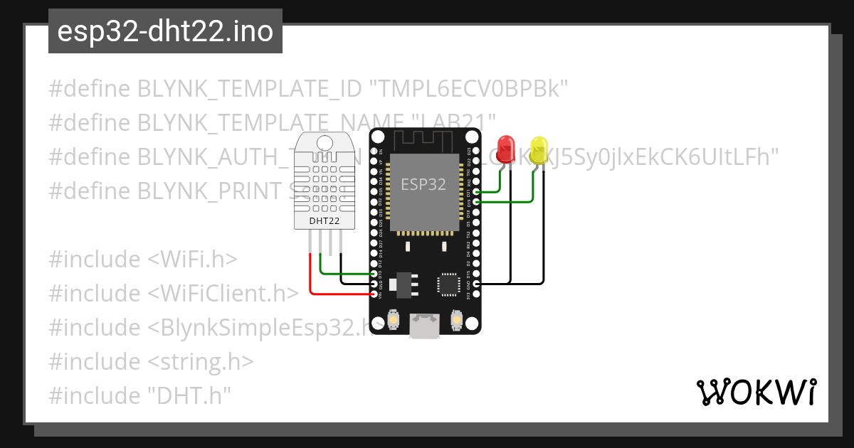 LAB 21 - Wokwi ESP32, STM32, Arduino Simulator
