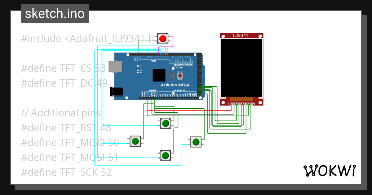 2048 (mega2560) - Wokwi ESP32, STM32, Arduino Simulator