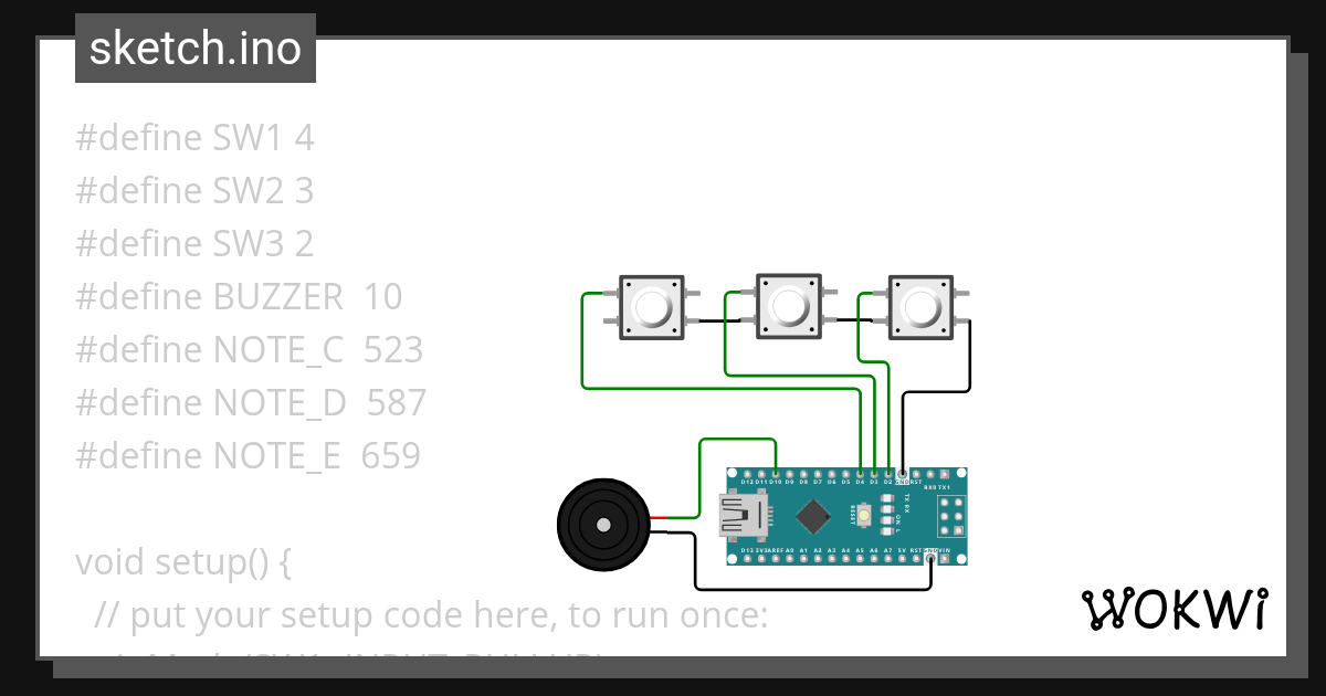 AT_BUZZER - Wokwi ESP32, STM32, Arduino Simulator