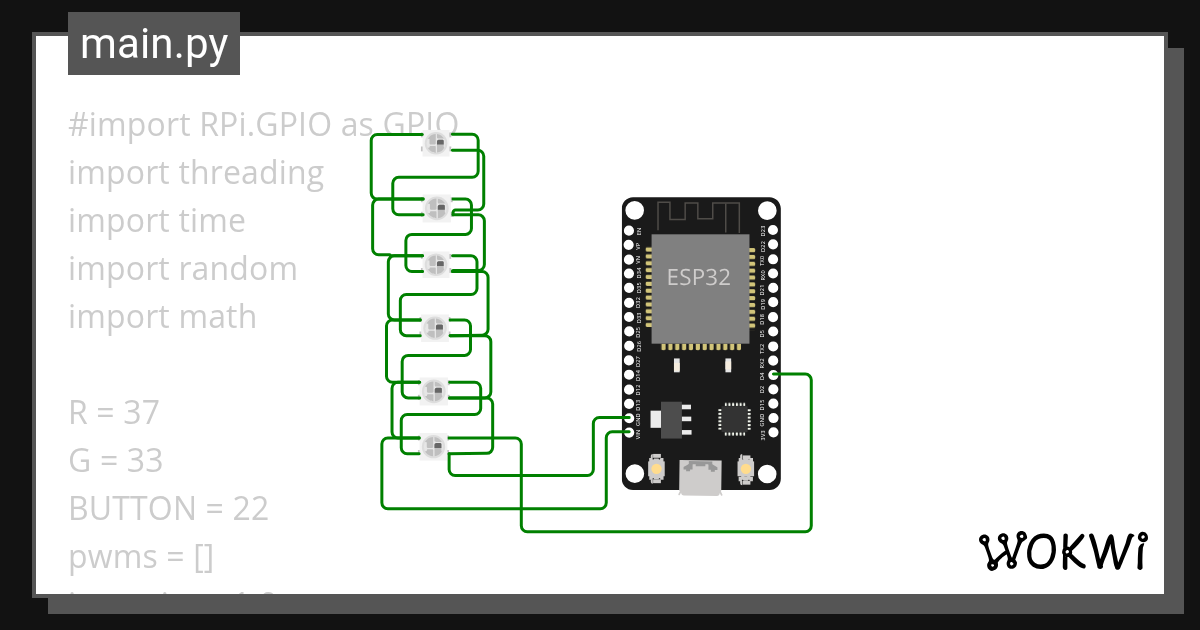 python - candle (RPi) - Wokwi ESP32, STM32, Arduino Simulator