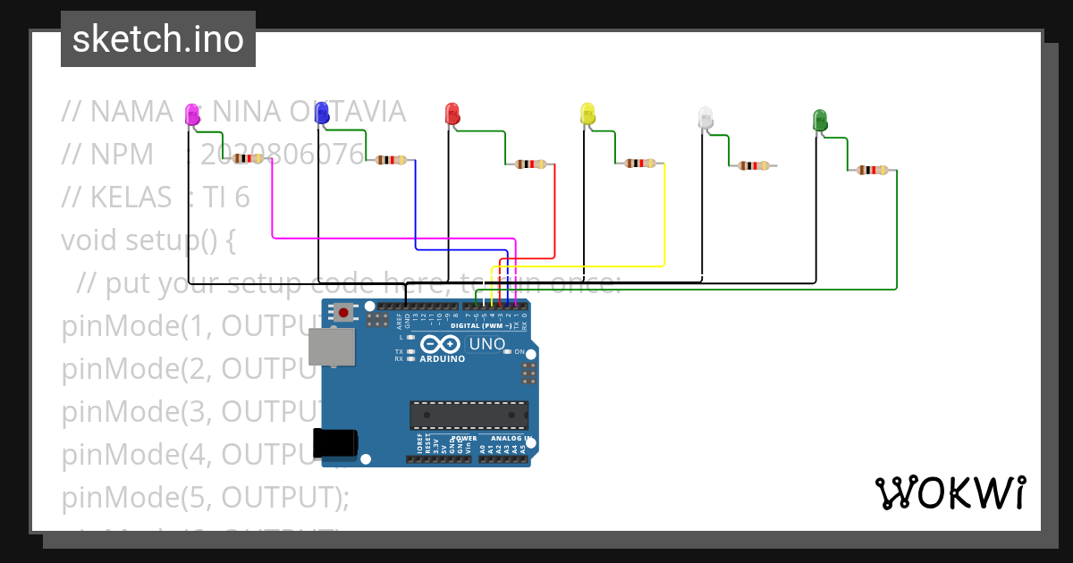 NINAOKTAVIA2020806076 - Wokwi ESP32, STM32, Arduino Simulator
