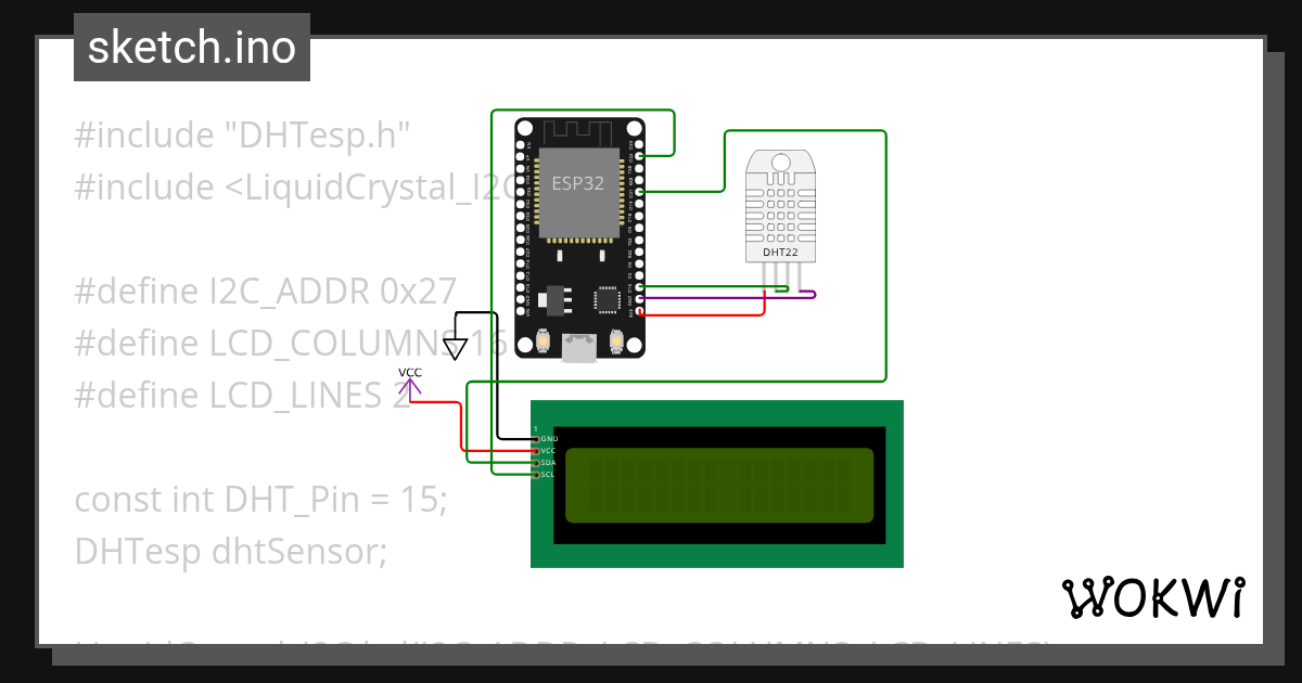 DHT add - Wokwi ESP32, STM32, Arduino Simulator