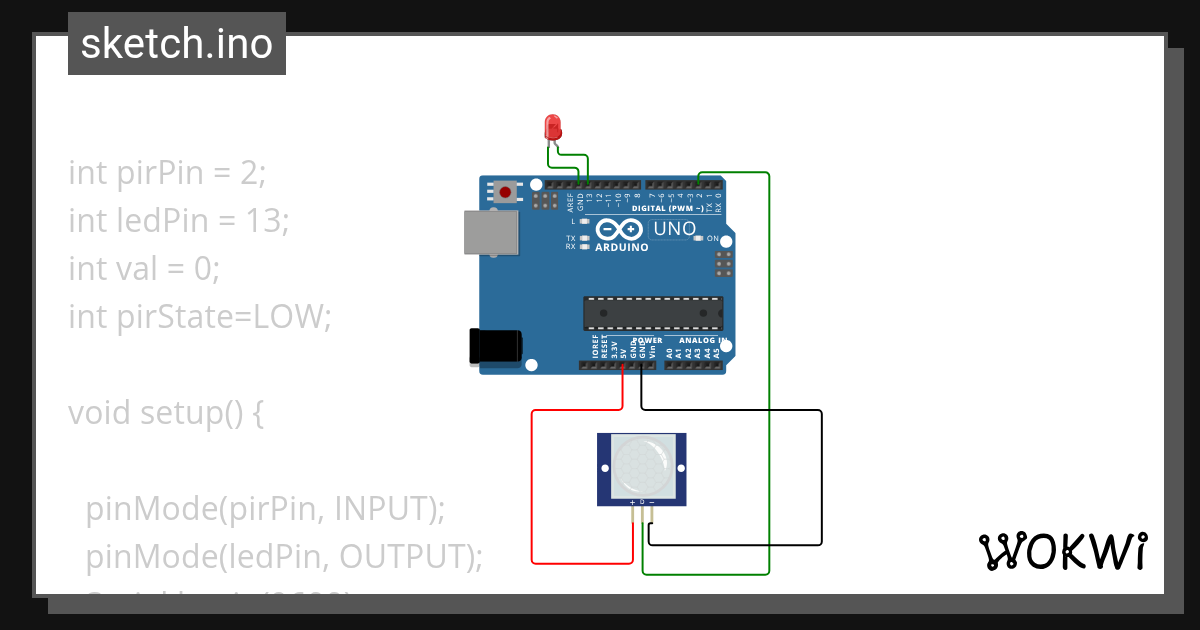 Pir Sensor Wokwi Esp32 Stm32 Arduino Simulator 4370