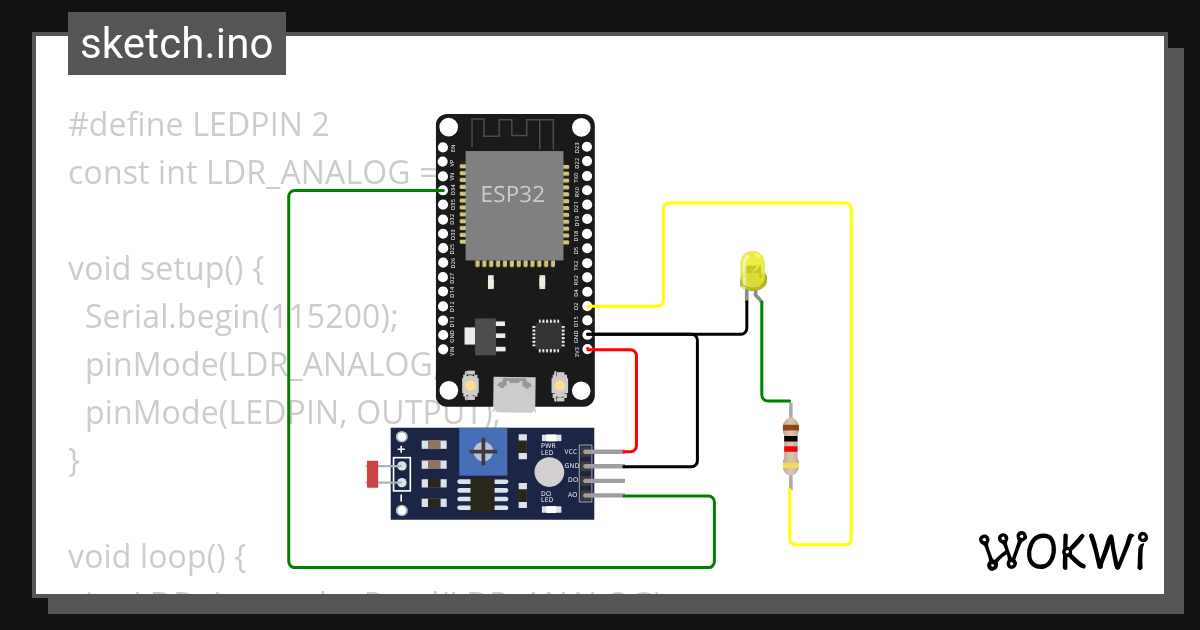 Ex No 3 Wokwi Esp32 Stm32 Arduino Simulator 1139