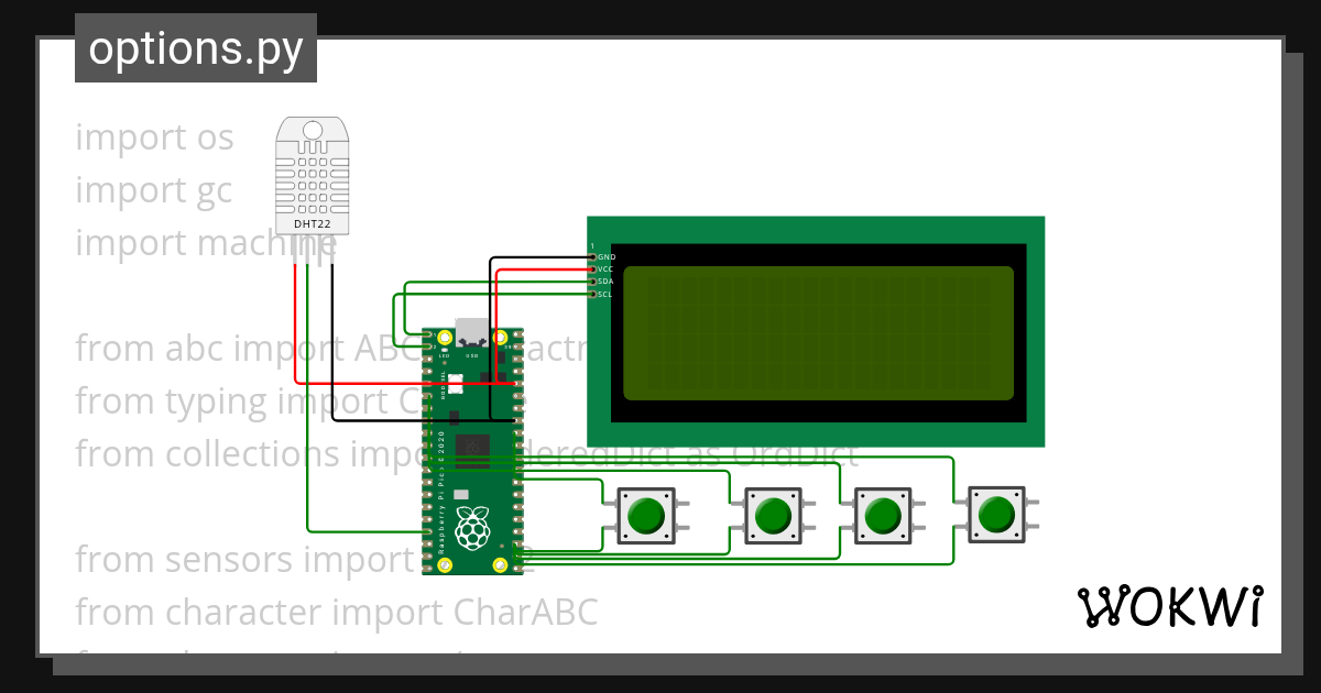 rpi-lcd-menu - Wokwi ESP32, STM32, Arduino Simulator rpi-lcd-menu - Wokwi ESP32, STM32, Arduino Simulator