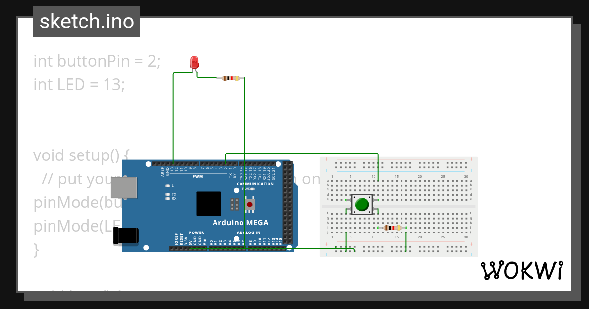 Q1.LED WITH BUTTON Copy - Wokwi ESP32, STM32, Arduino Simulator