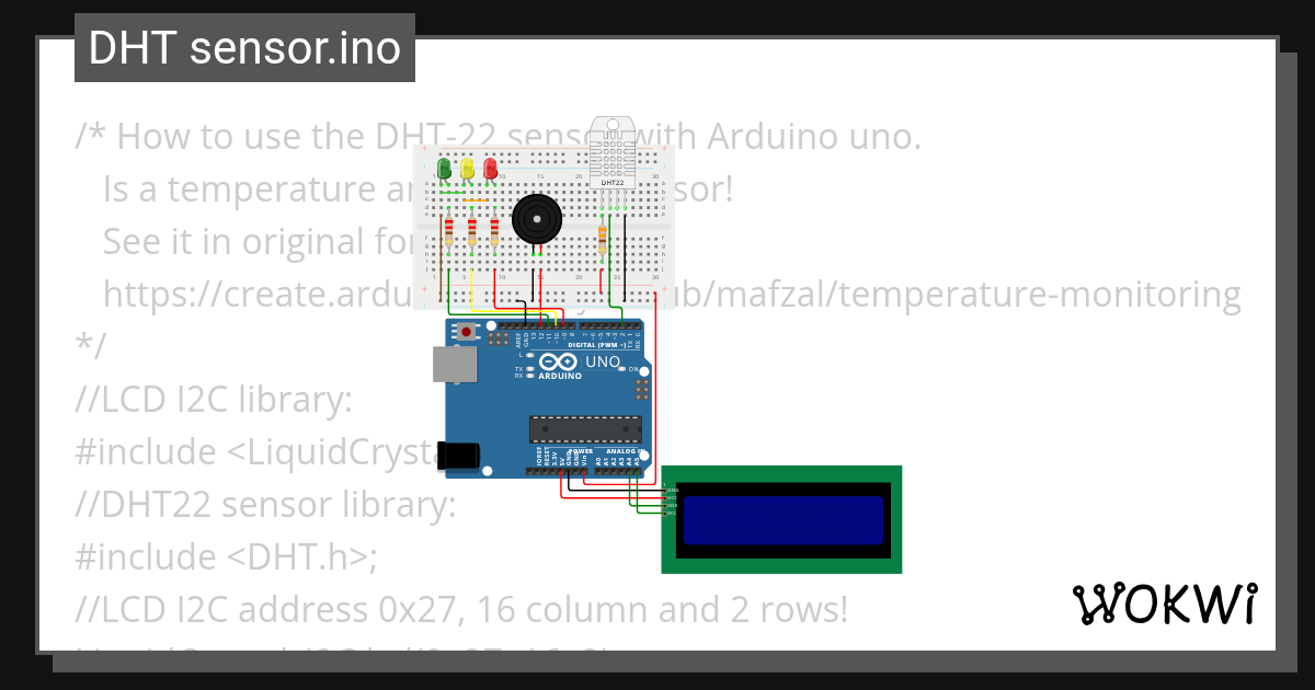 Temp. & hum. detection system.ino Copy - Wokwi ESP32, STM32, Arduino Simulator