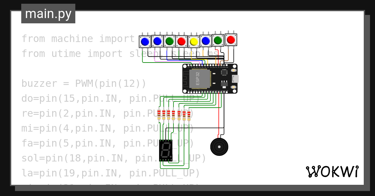 Notas Pulsadores Wokwi Esp32 Stm32 Arduino Simulator 0092