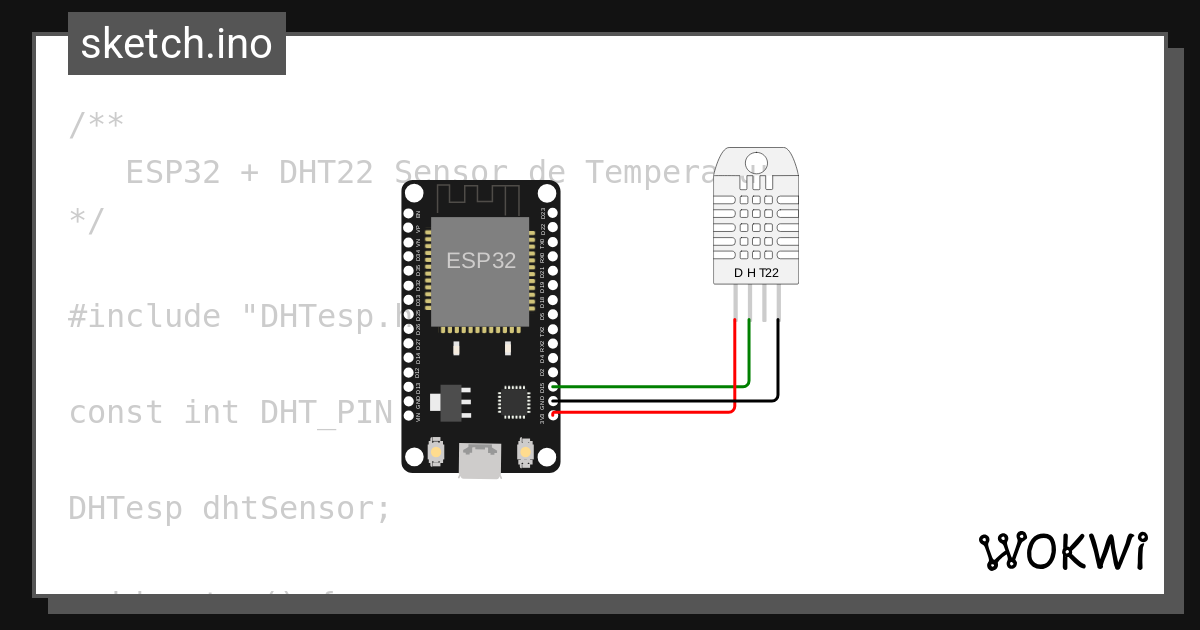 Sensor De Temperatura Wokwi Esp32 Stm32 Arduino Simulator